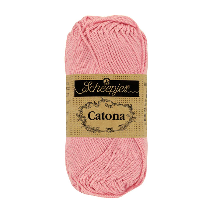 Scheepjes Catona puuvillalanka 50g, 518 roosa - Askartelukulma