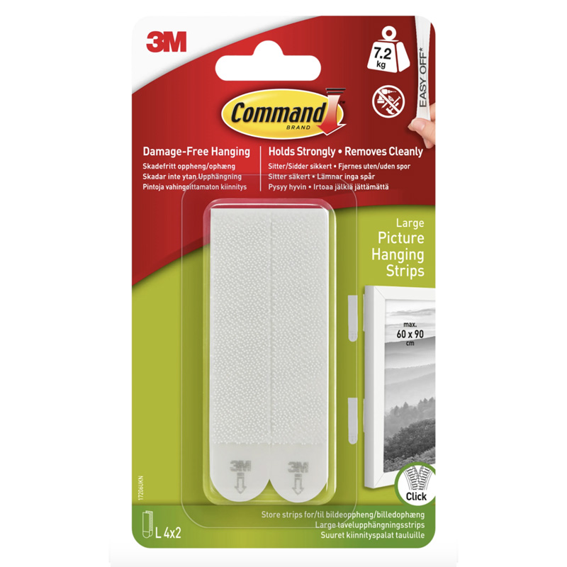 3M Command taulunkiinnityspalat, LARGE max 7,2kg - Askartelukulma